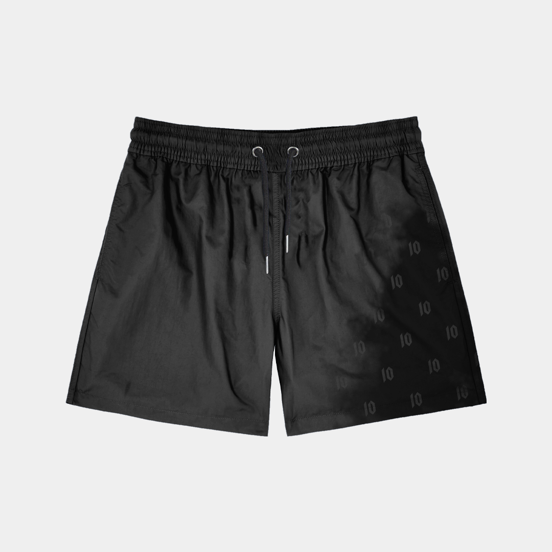 Ten10 Poolside Black Swim Shorts Ten10 Clothing